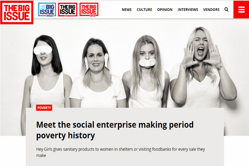 Big Issue: Meet the Social Enterprise Making Period Poverty History ...
