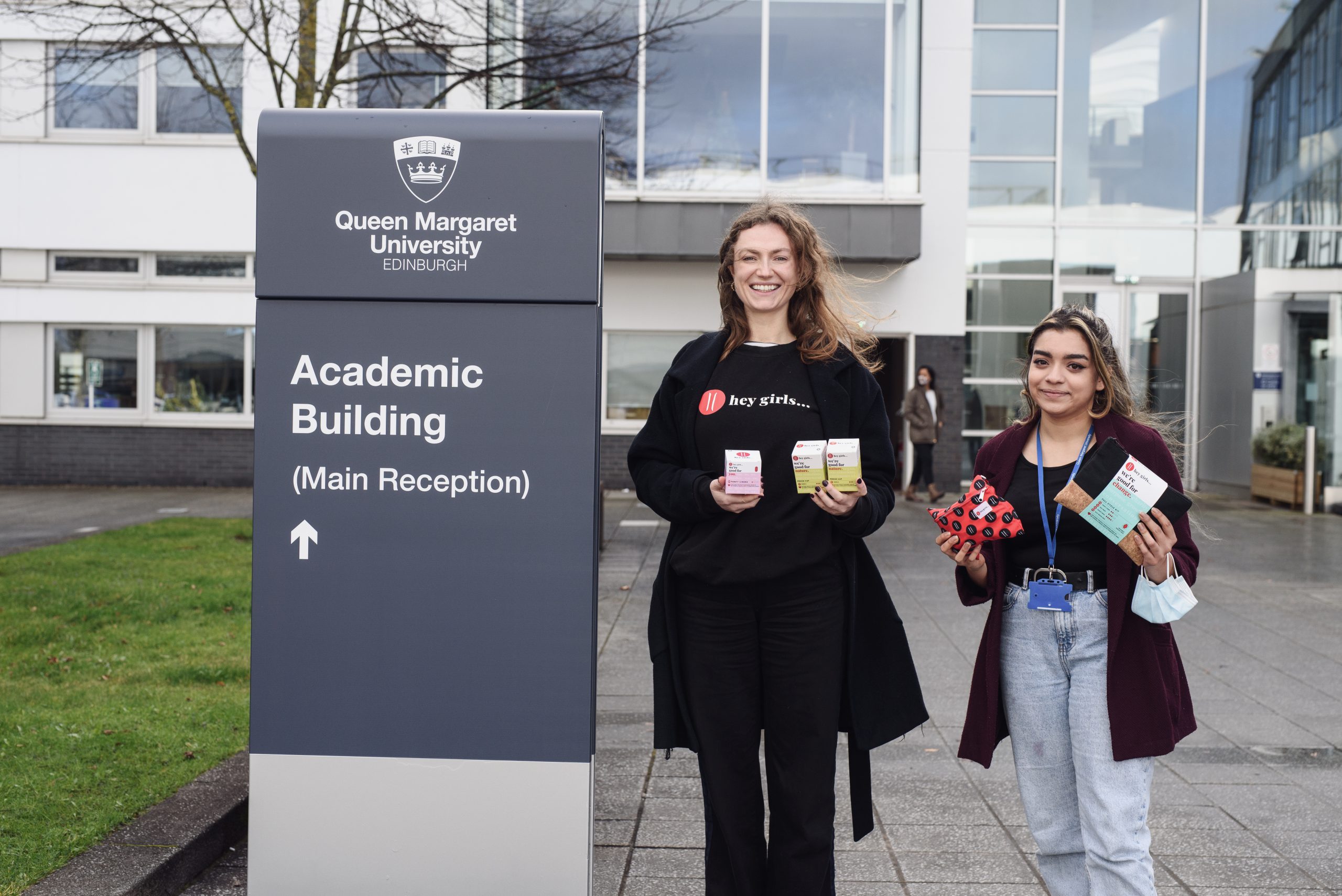 Free plant-powered period products launch at QMU - Hey Girls